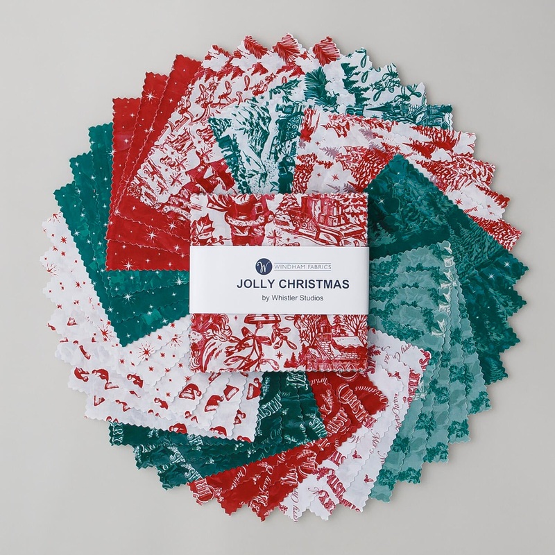 Jolly Christmas Charm Pack - Premium Fabrics for Sale: Cotton, Brocade ...